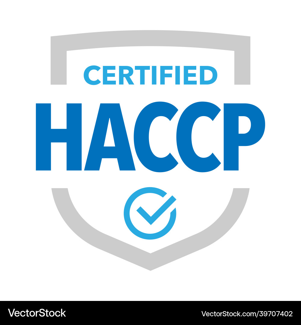 Haccp hazard analysis critical control point food Vector Image