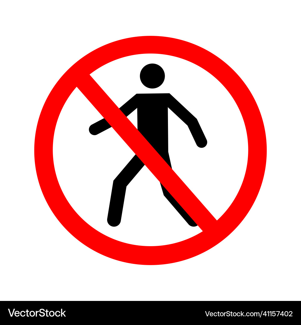No Entry Sign Royalty Free Vector Image - VectorStock
