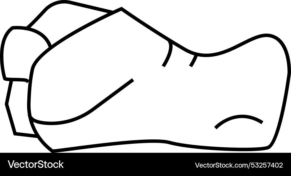 Shoulder joint line icon Royalty Free Vector Image