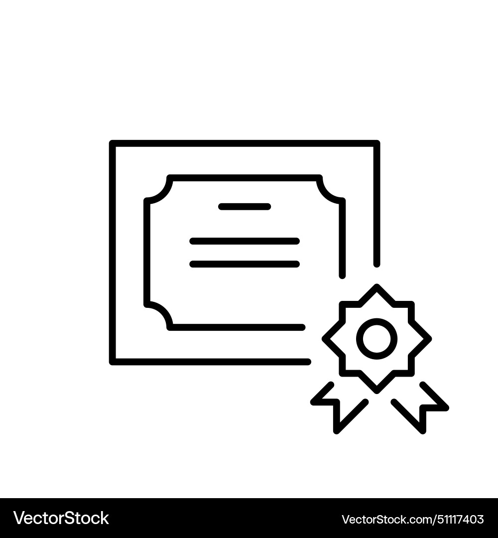 Diploma with crest badge university degree pixel Vector Image