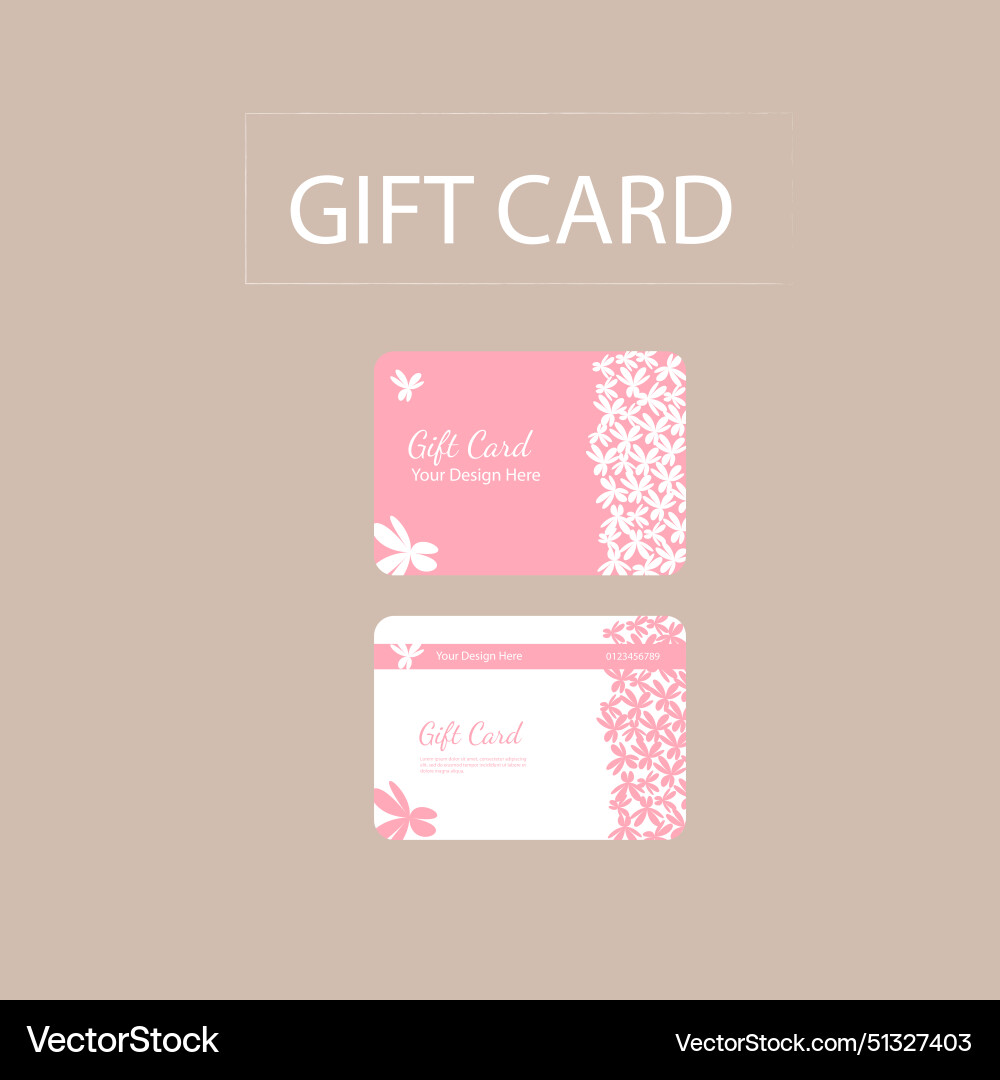 Gift card Royalty Free Vector Image - VectorStock