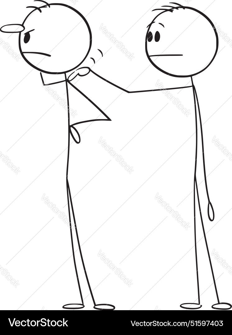 Person looking or searching for someone cartoon Vector Image