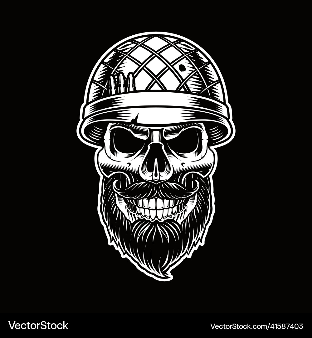 Skull soldier Royalty Free Vector Image - VectorStock