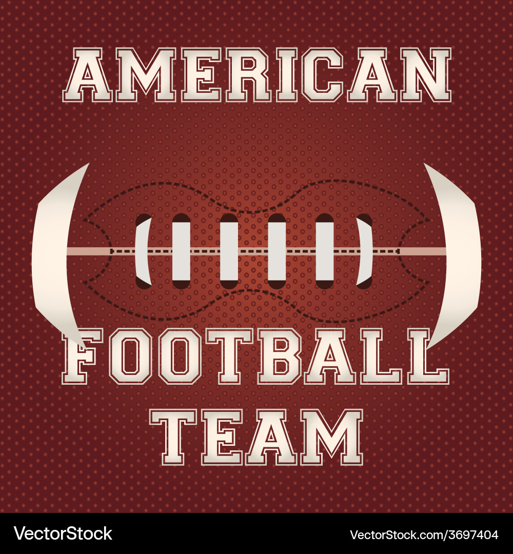 American football Royalty Free Vector Image - VectorStock