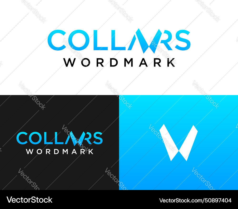Collars logo Royalty Free Vector Image - VectorStock