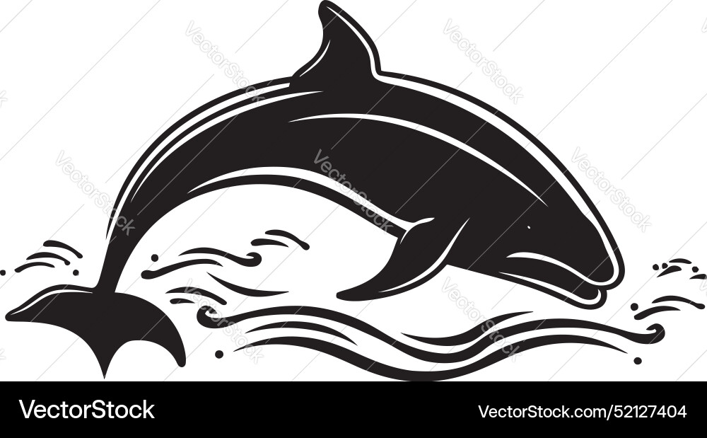 Cresting waves icon graphics maritime monarch Vector Image