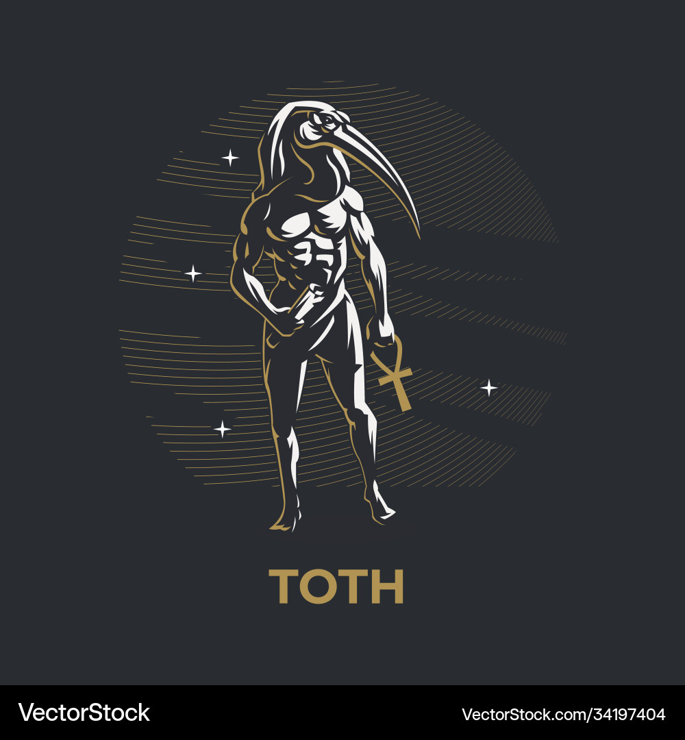 Egyptian god thoth Royalty Free Vector Image - VectorStock