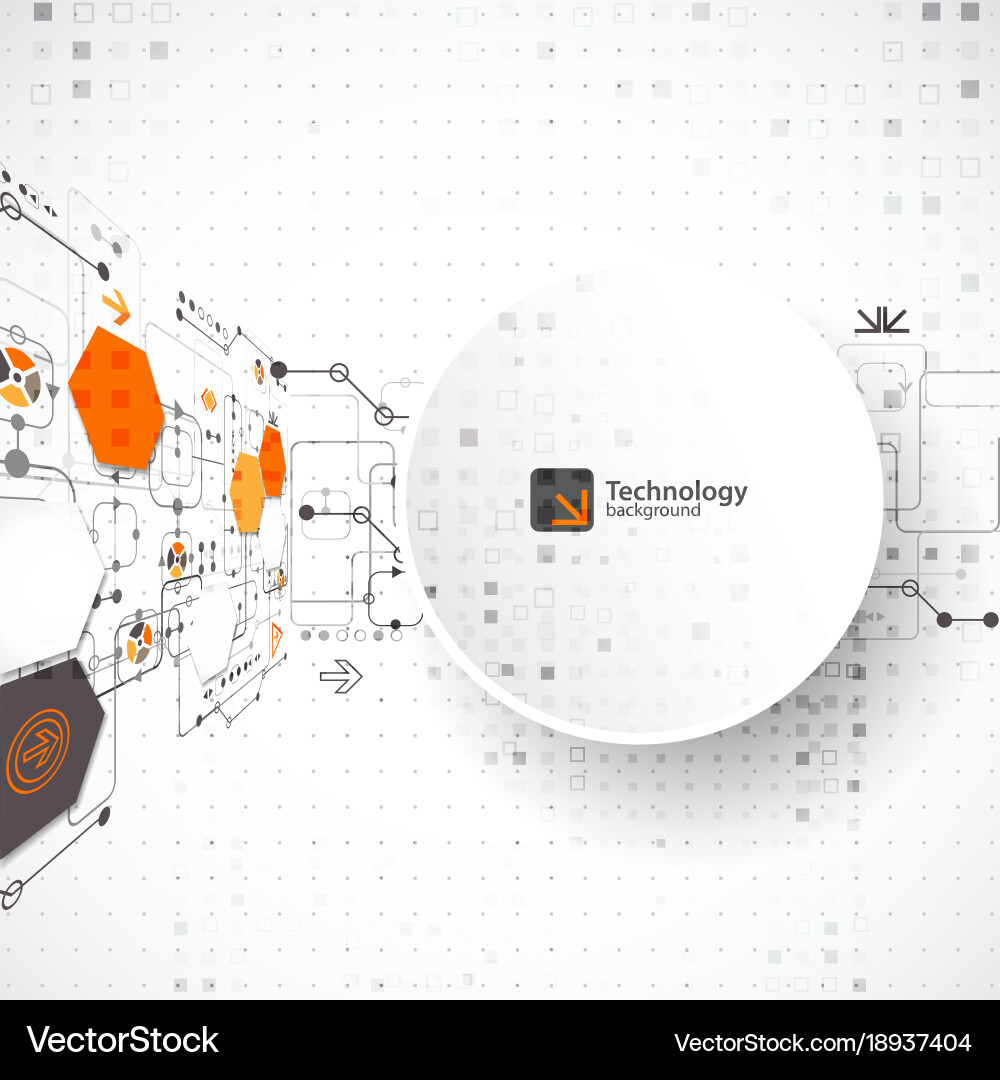 Hi-tech digital technology and engineering Vector Image