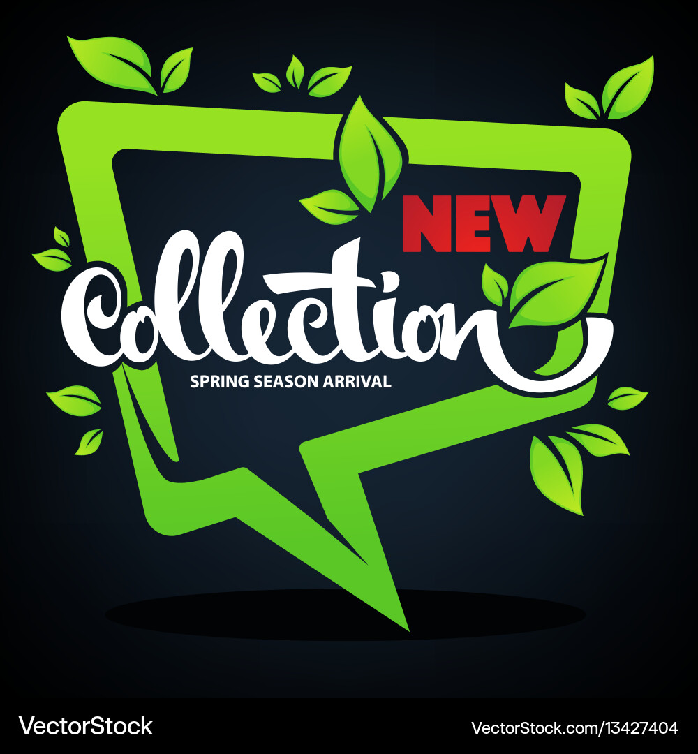 New spring season collection arrival template Vector Image