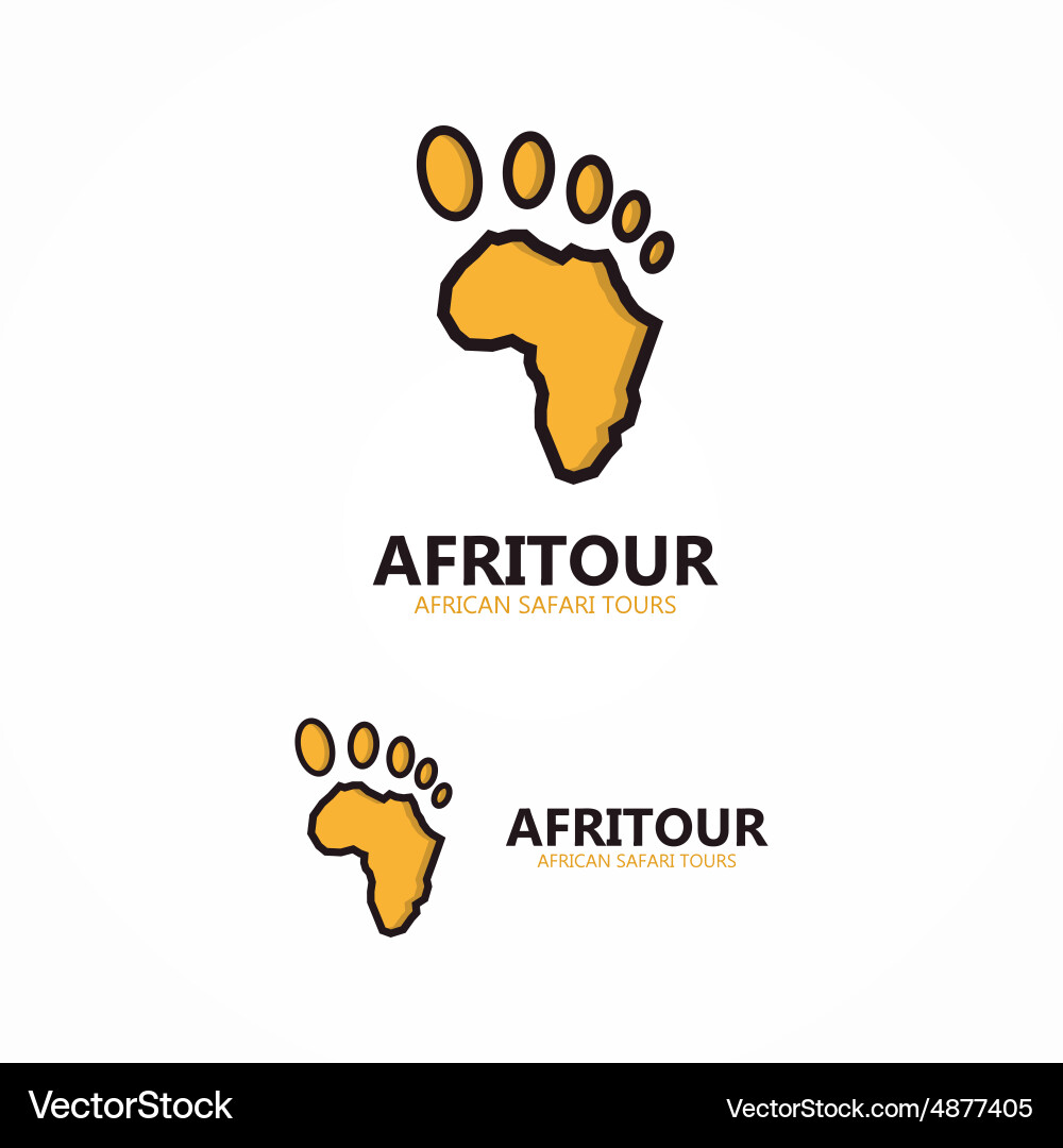 Abstract africa logo Royalty Free Vector Image