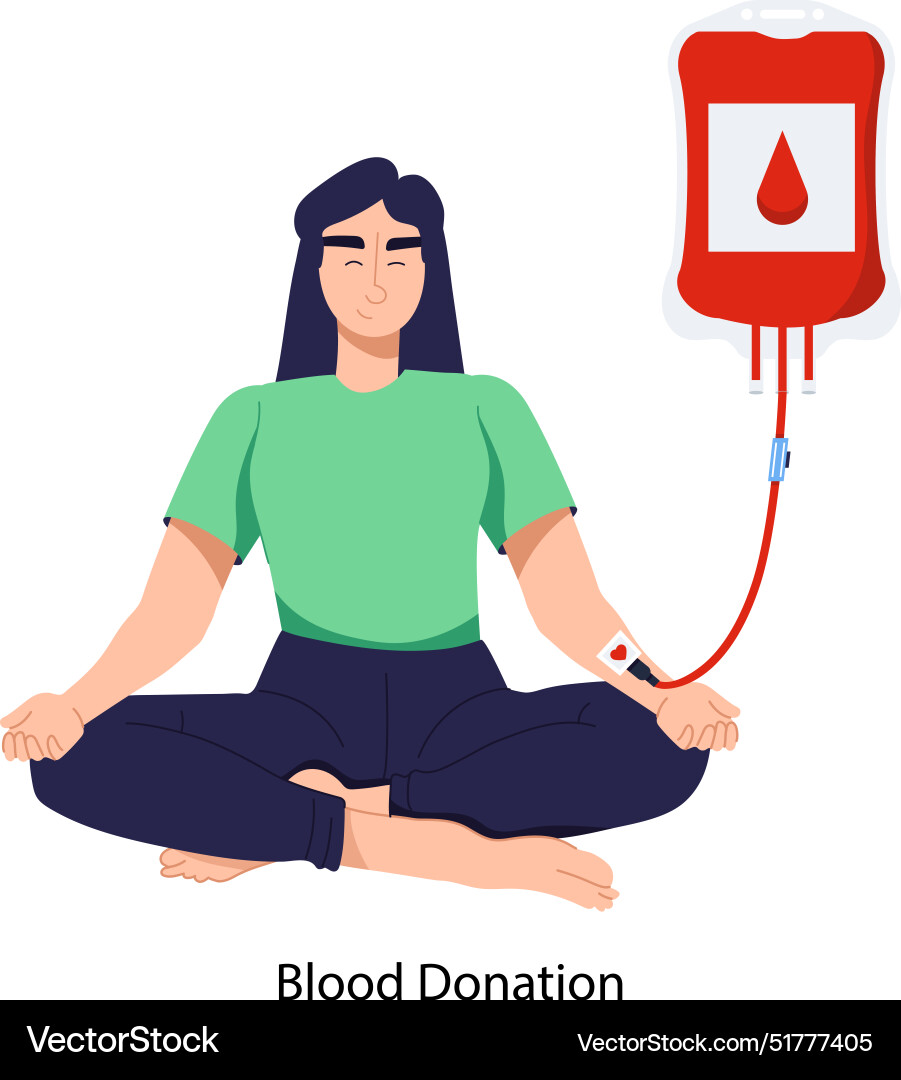 Blood donation Royalty Free Vector Image - VectorStock