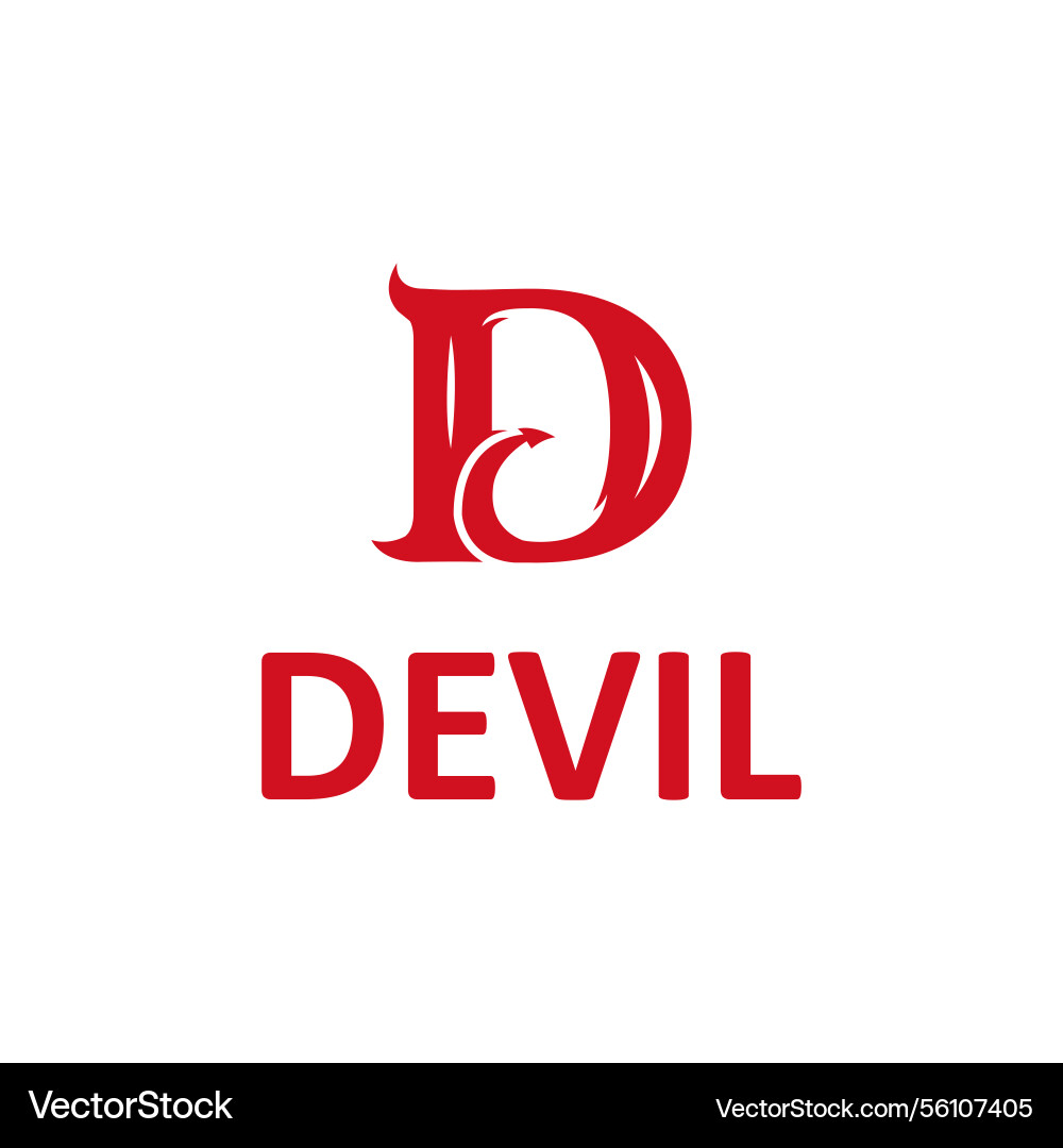 Devil logo Royalty Free Vector Image - VectorStock