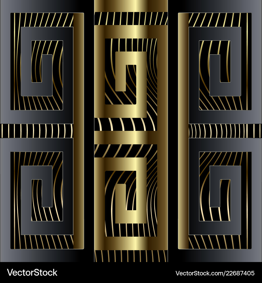 Greek Key Meander Border Royalty Free Vector Image