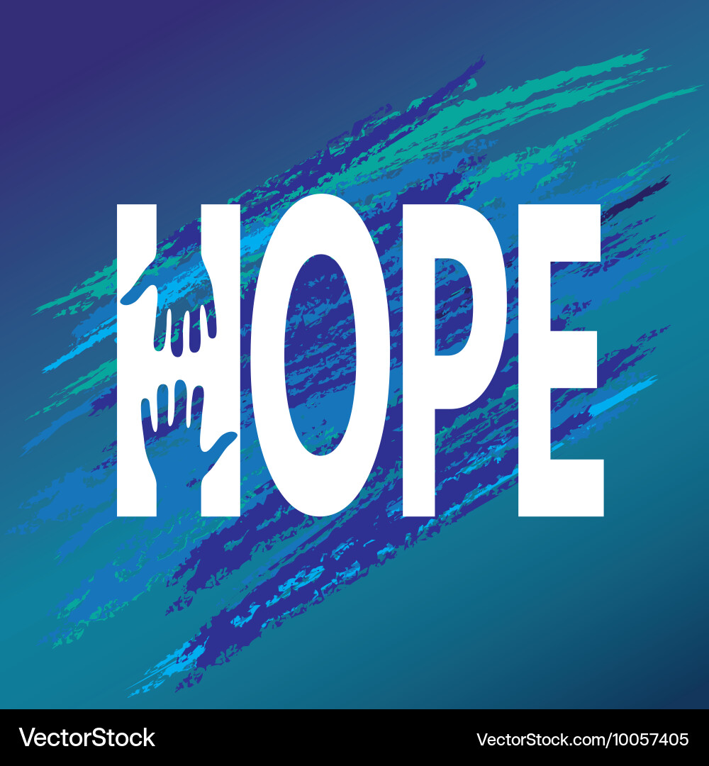 Hand of Support & Hope Royalty Free Vector Image