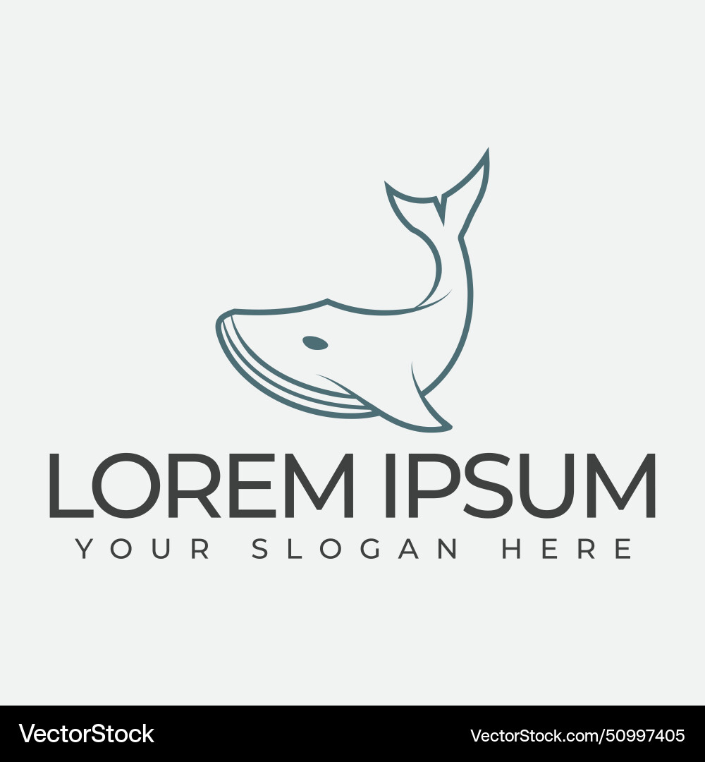 Killer whale logo Royalty Free Vector Image - VectorStock