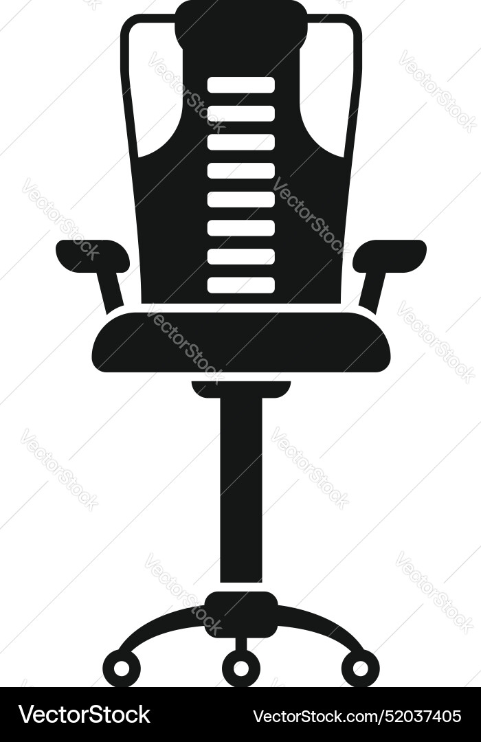 Modern office chair providing back support Vector Image