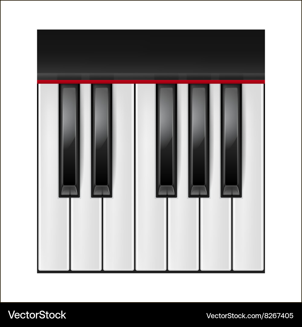 Piano keys Royalty Free Vector Image - VectorStock