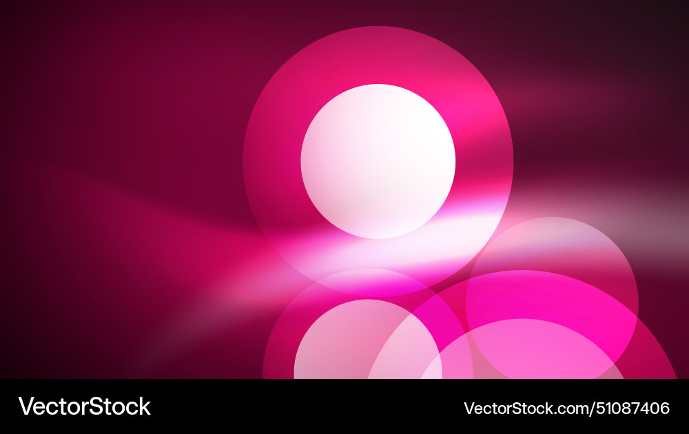A pink background with a white circle in the Vector Image