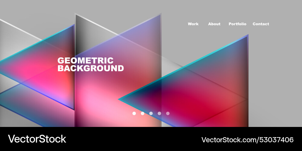 Flowing bright neon gradients geometric abstract Vector Image