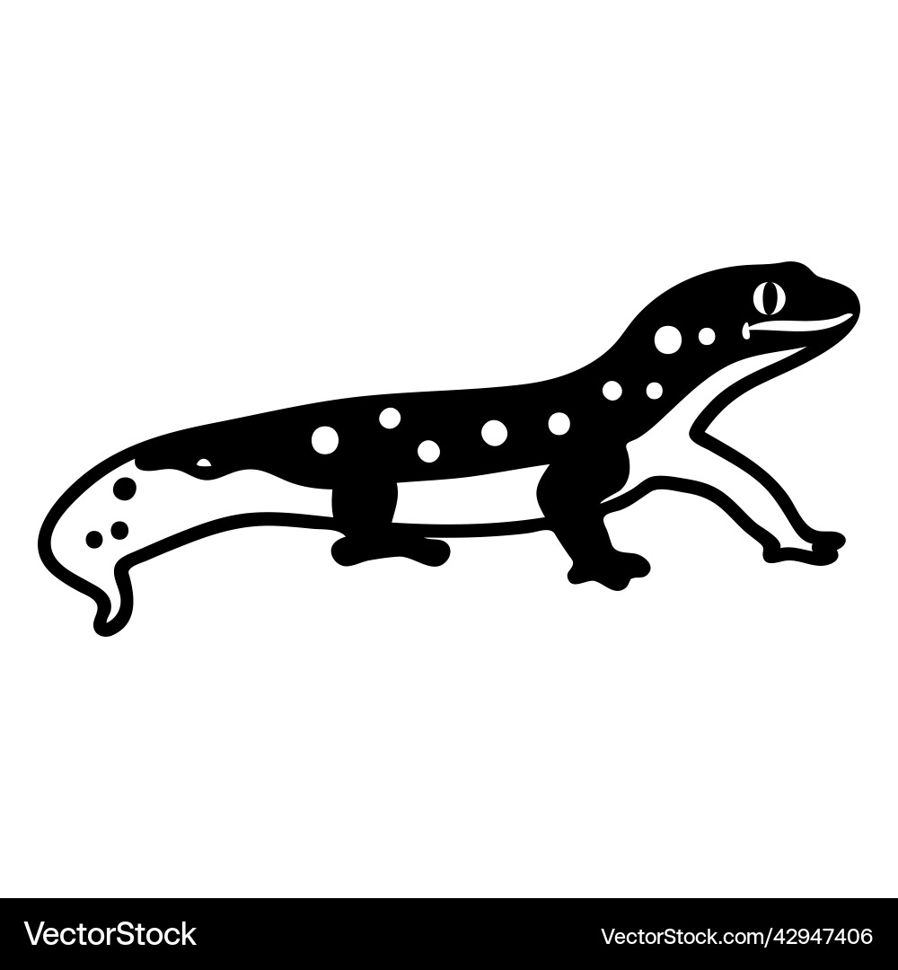 Gecko little lizard high quality Royalty Free Vector Image