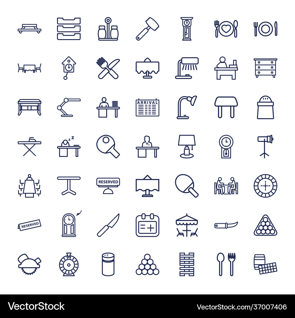 Tabelle Icons Lizenzfreies Vektorbild - VectorStock