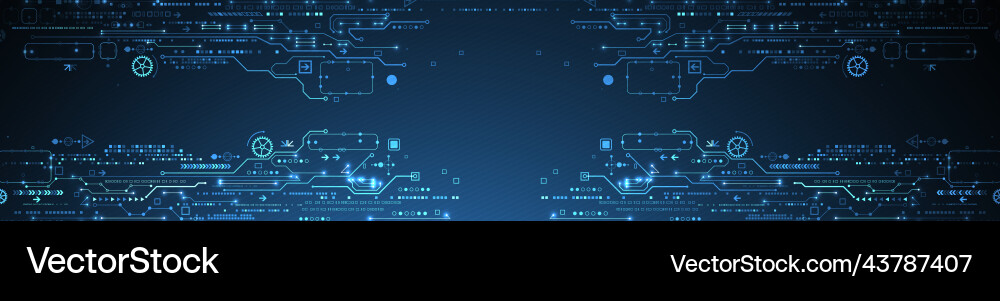 Abstract Circuit Board Technology Royalty Free Vector Image