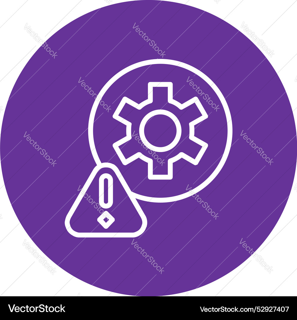 Risk management icon design Royalty Free Vector Image
