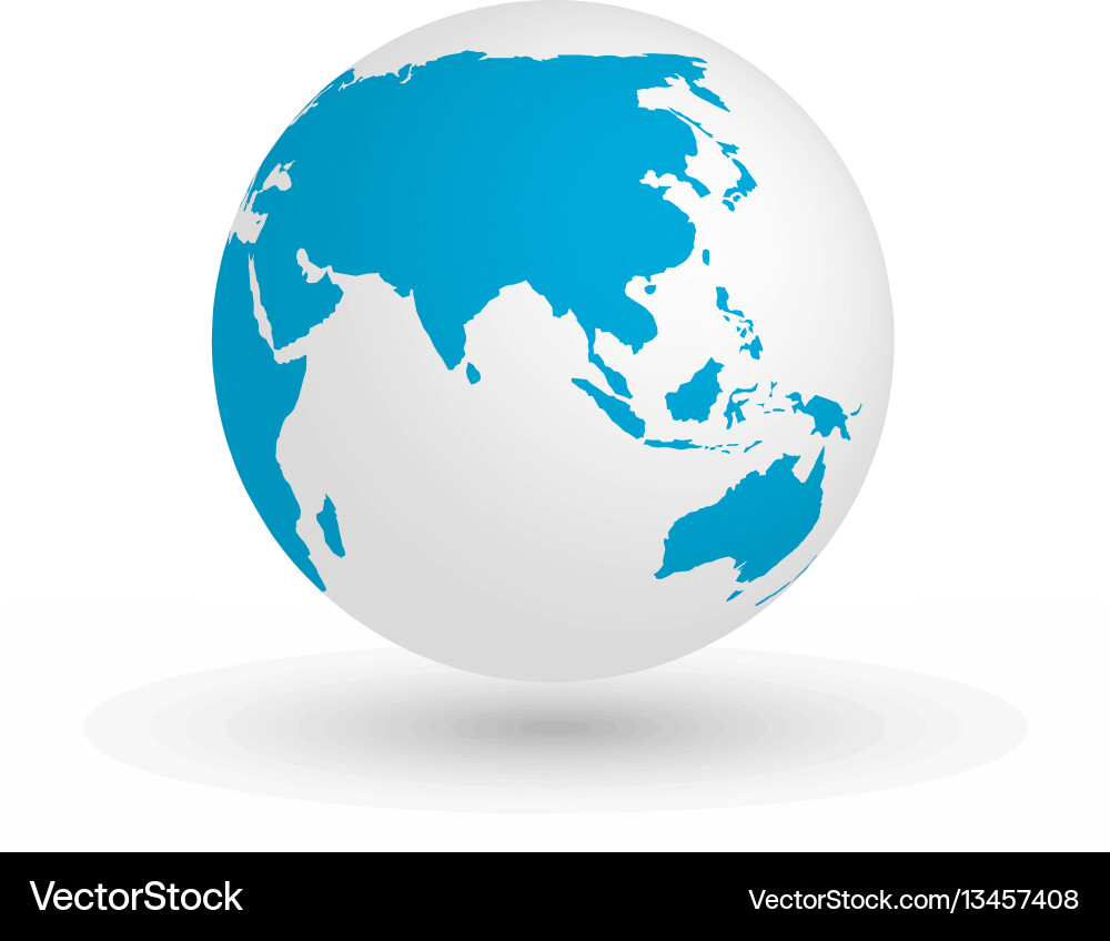 3d earth globe eps10 Royalty Free Vector Image