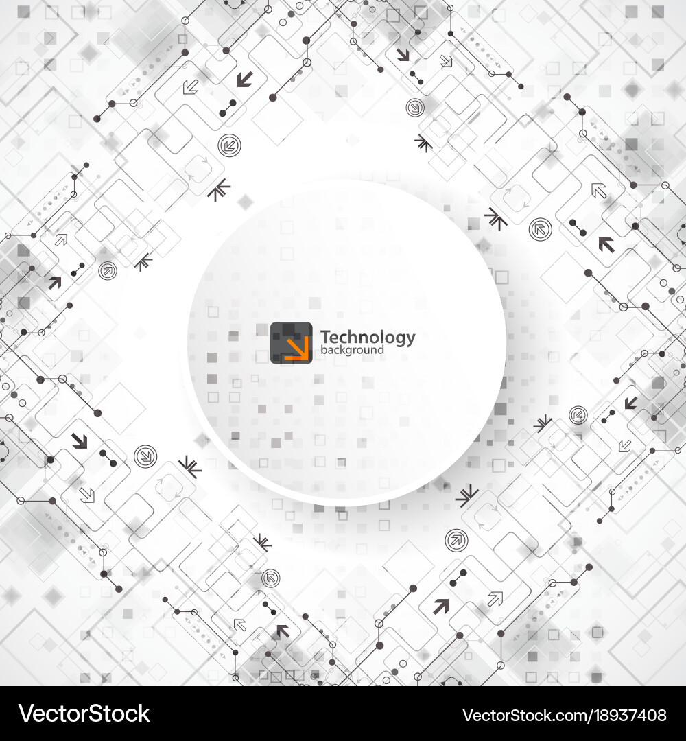 Hi-tech digital technology and engineering Vector Image