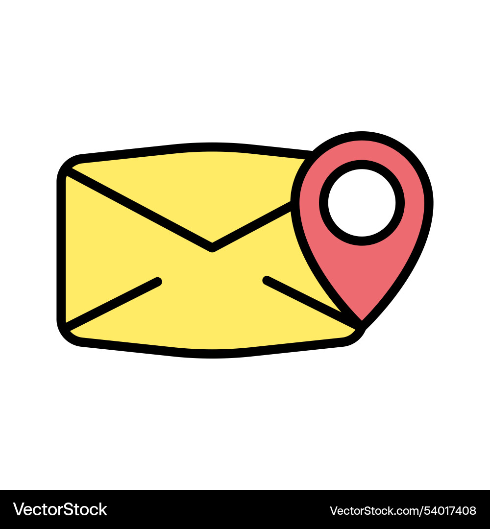 Mail location icon Royalty Free Vector Image - VectorStock