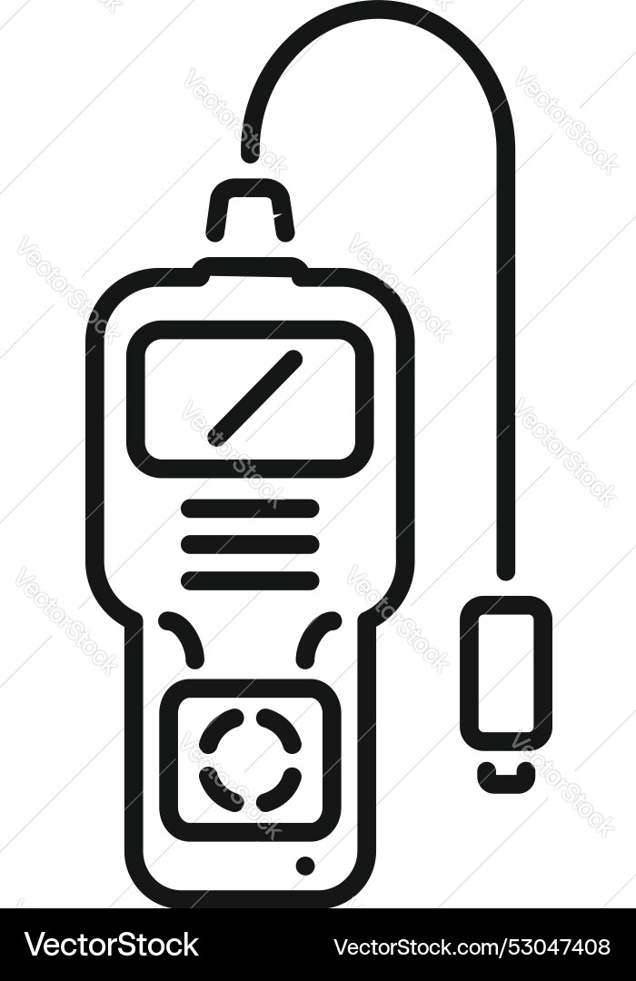 Portable gas detector measuring instrument showing