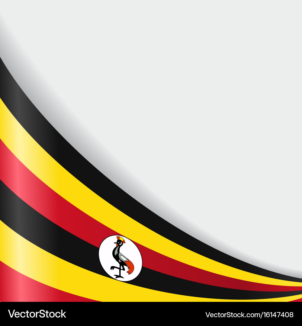 Ugandan flag background Royalty Free Vector Image