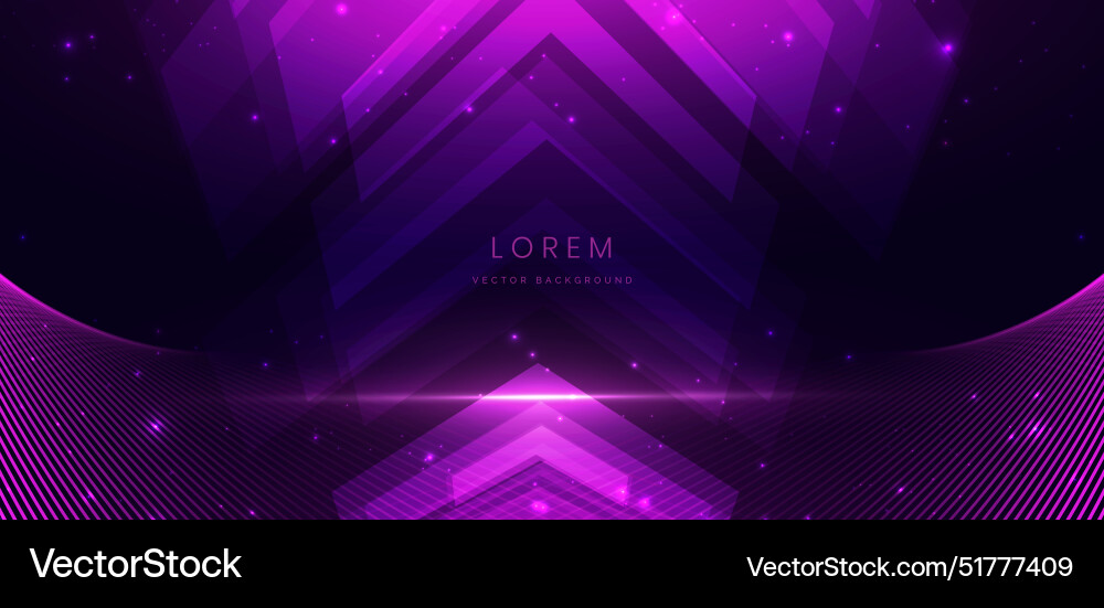 Abstract technology futuristic glowing arrow Vector Image