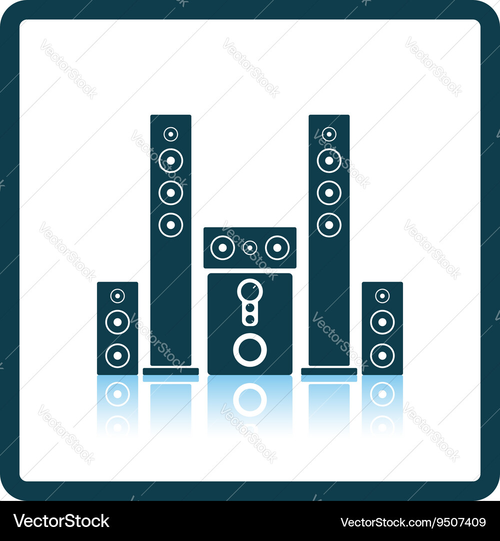 Audio system speakers icon Royalty Free Vector Image