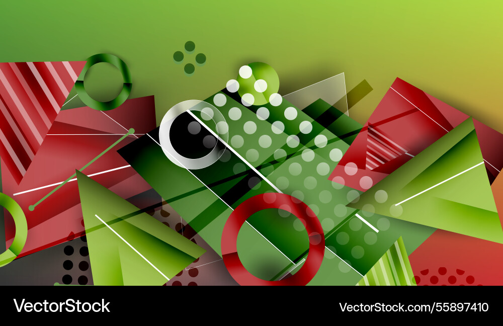 Abstract background - overlapping circles Vector Image