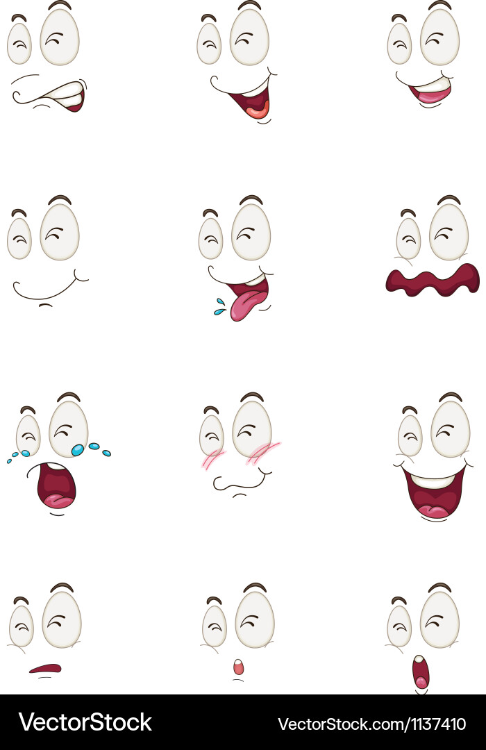 Faces Royalty Free Vector Image - VectorStock