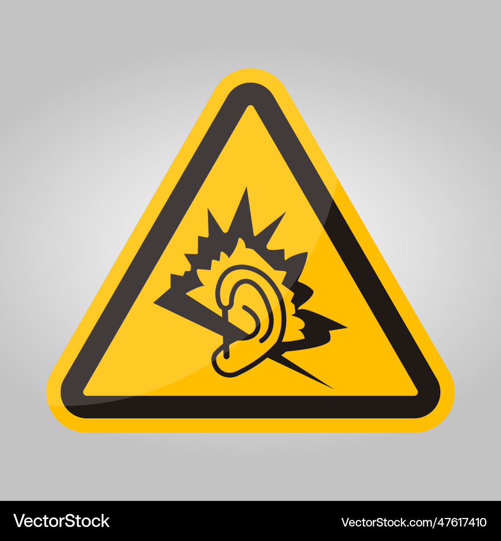 Noise symbol sign isolate on white background Vector Image