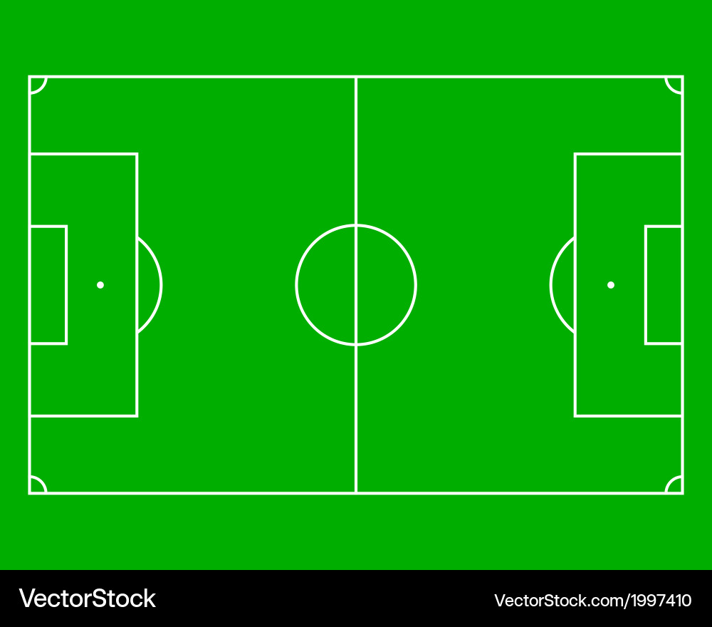 Soccer field Royalty Free Vector Image - VectorStock