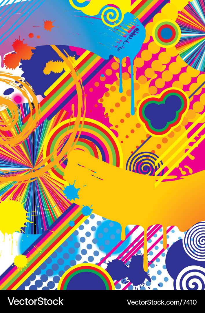 Vibrant Splash Background Royalty Free Vector Image