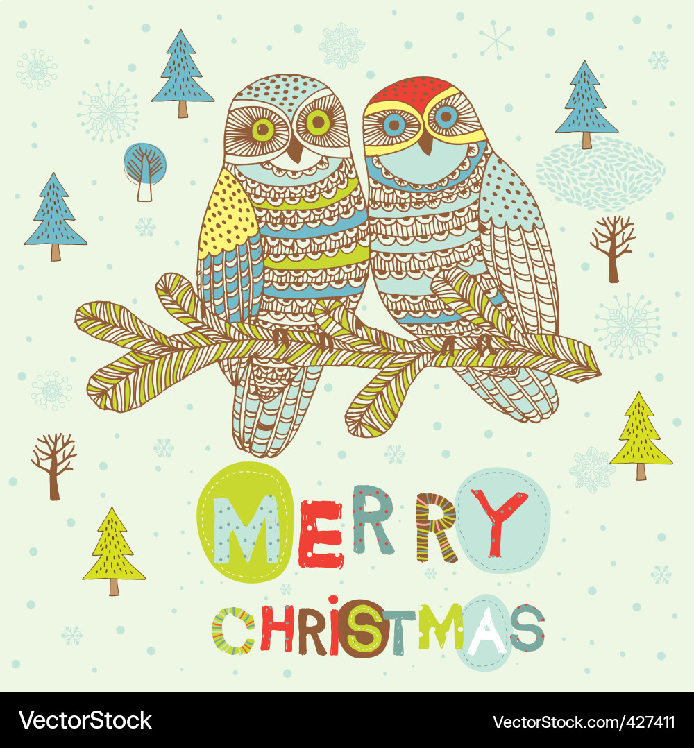 Christmas card Royalty Free Vector Image - VectorStock