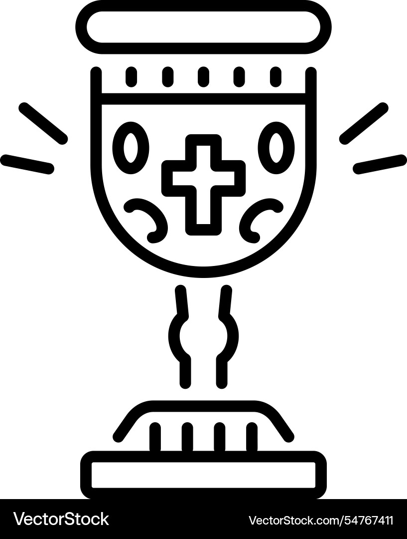 Orthodox chalice Royalty Free Vector Image - VectorStock