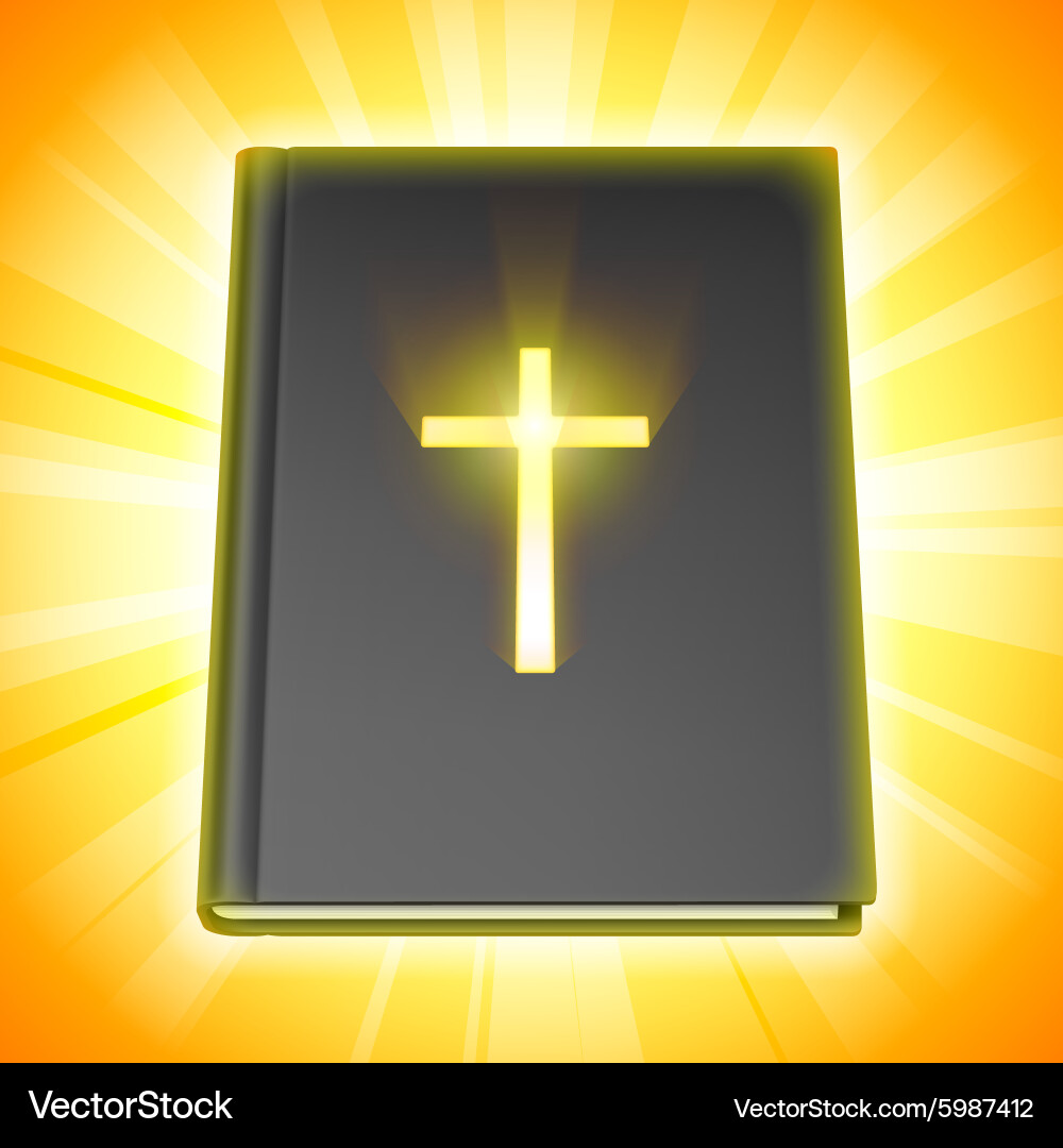 Holy bible book Royalty Free Vector Image - VectorStock