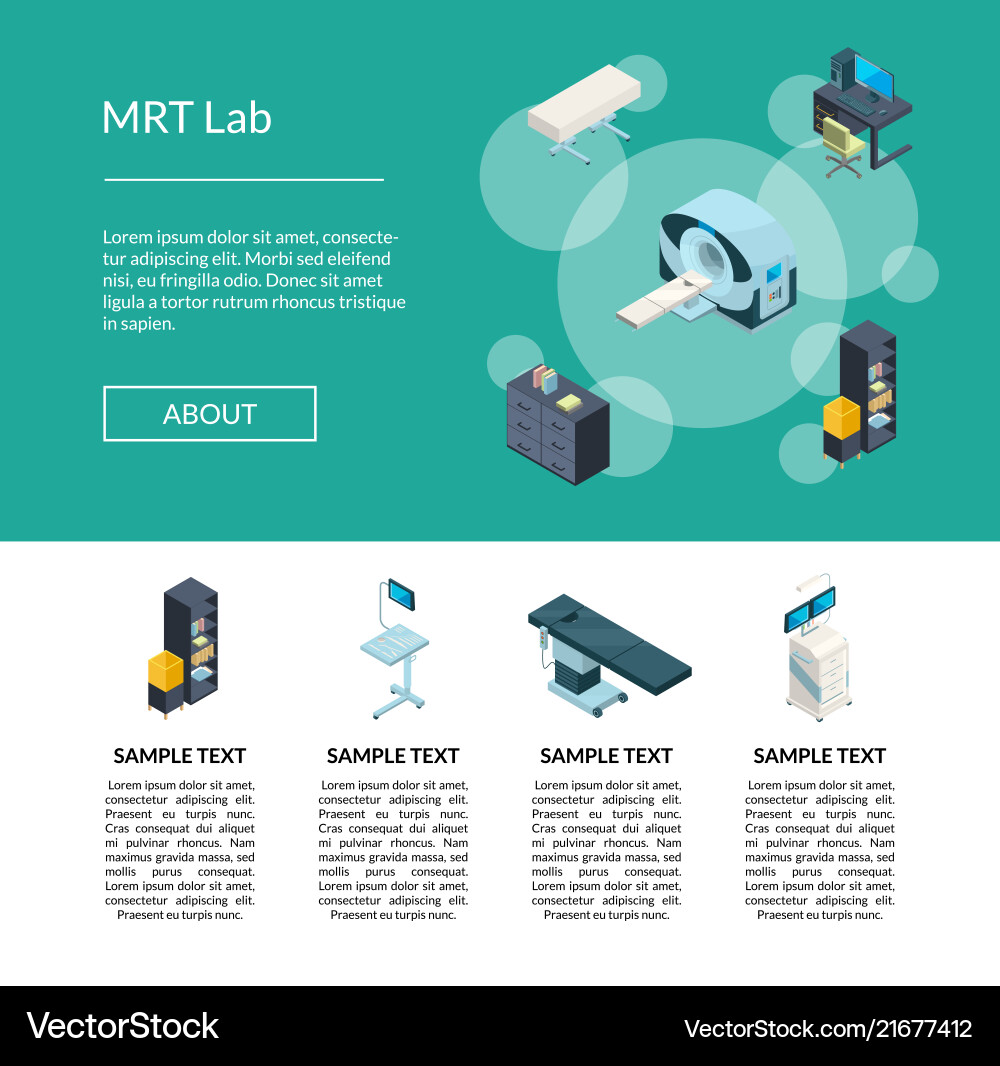 Isometric Hospital Icon Set Royalty Free Vector Image