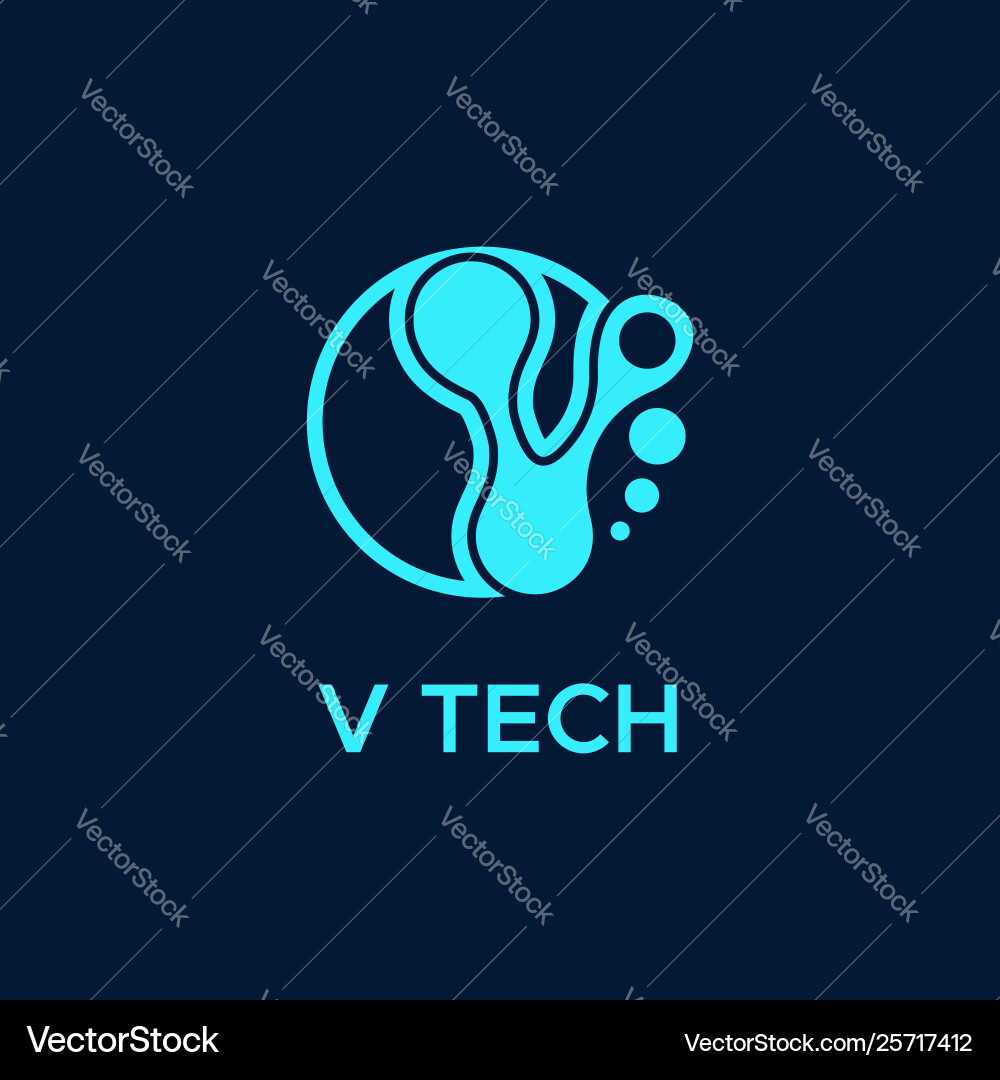 V tech logo Royalty Free Vector Image - VectorStock