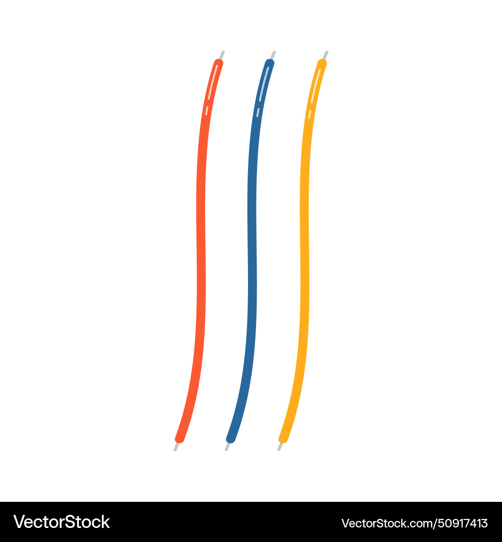 Electric cable wires Royalty Free Vector Image