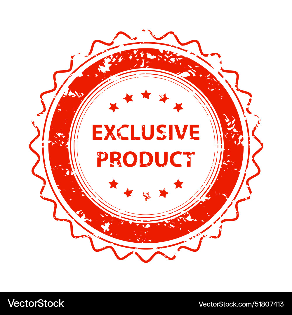 Exclusive product rubber stamp special unique Vector Image