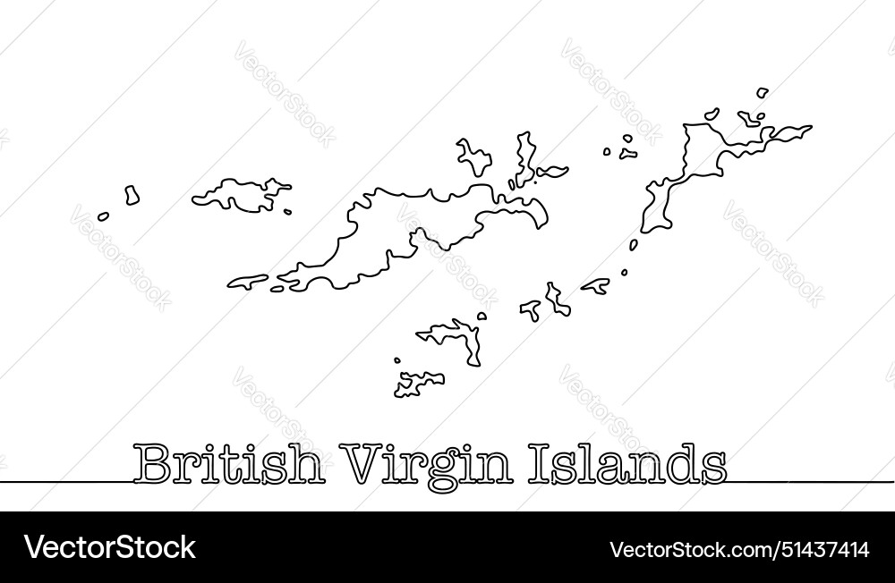 British virgin islands Royalty Free Vector Image