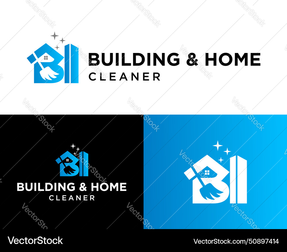 Home cleaner logo Royalty Free Vector Image - VectorStock