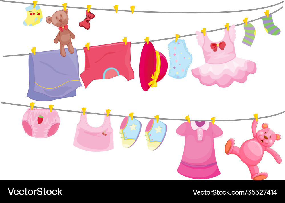 Isolated clothes on rack display Royalty Free Vector Image