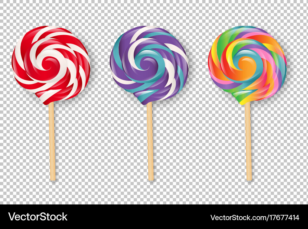 Lollipop set Royalty Free Vector Image - VectorStock